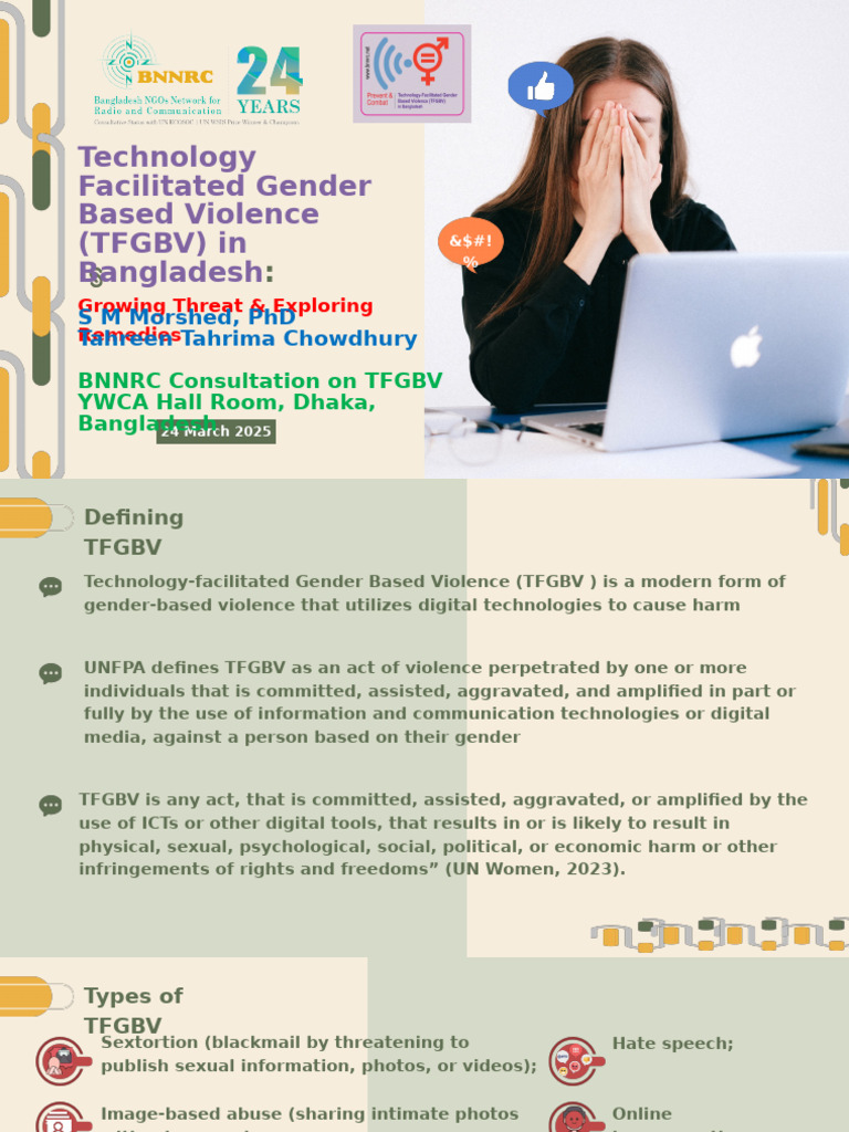 Technology Facilitated Gender Based Violence (TFGBV) in Bangladesh | PDF | Domestic Violence ...