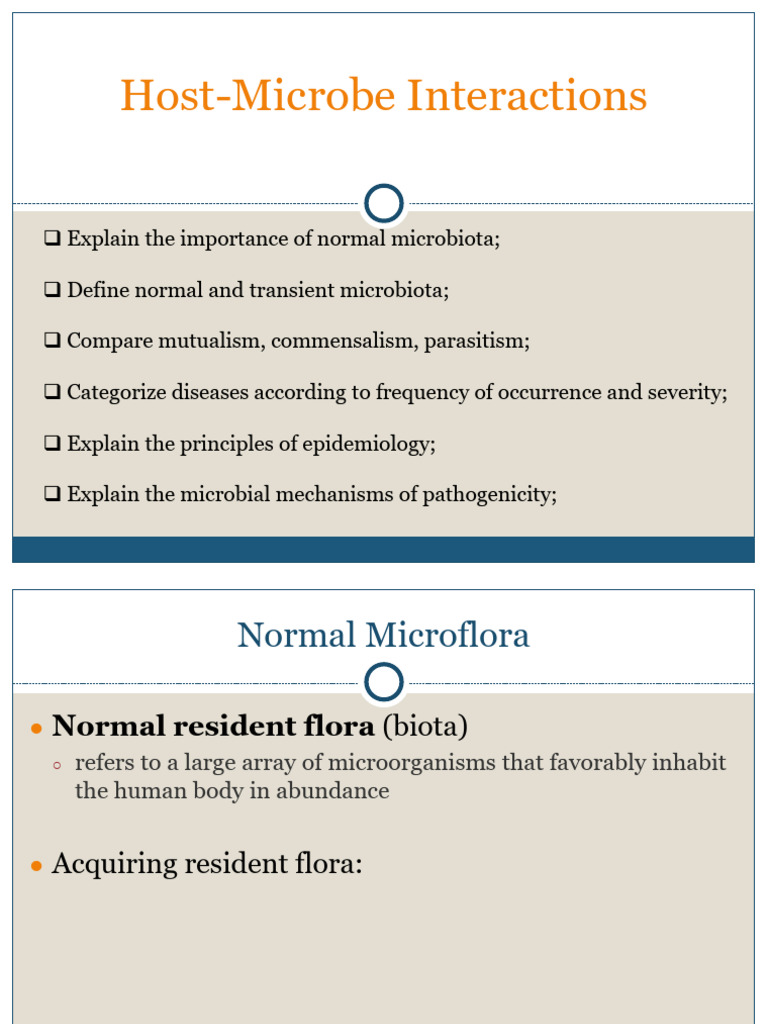 Understanding Host-Microbe Interactions | PDF | Infection | Microbiota
