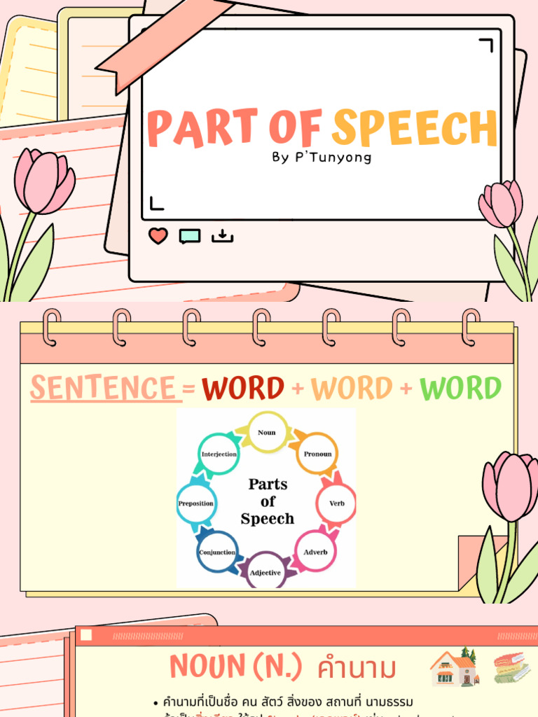 Part of Speech by TY | PDF