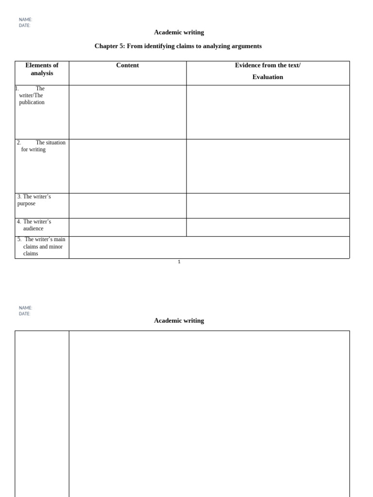 Analyzing Arguments in Academic Writing | PDF