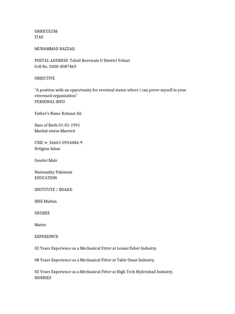 Muhammad Razzaq Ocr | PDF