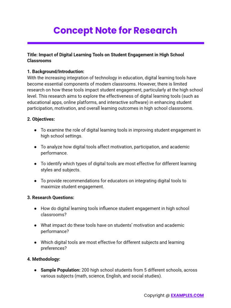 Concept Note For Research | PDF | Survey Methodology | Cognition