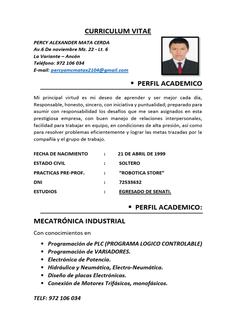 CV Alexander Mata2023 | PDF