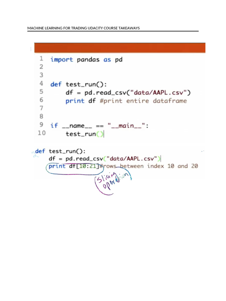 Machine Learning For Trading Udacity | PDF