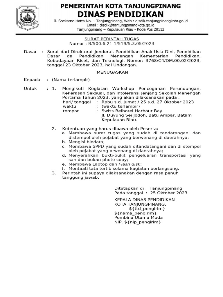 SPT. Mengikuti Kegiatan Workshop Pencegahan Perundungan, Kekerasan Seksual, Dan Intoleransi ...