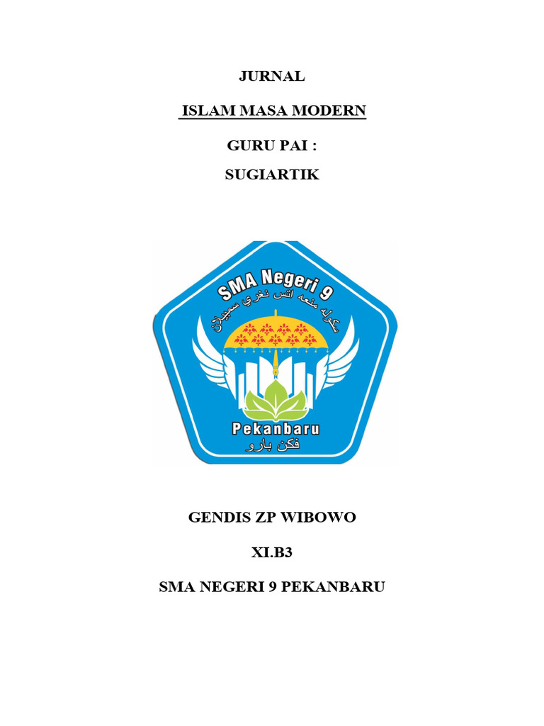 Jurnal Islam Masa Modern (Gendis ZP Wibowo Xi.b3) | PDF