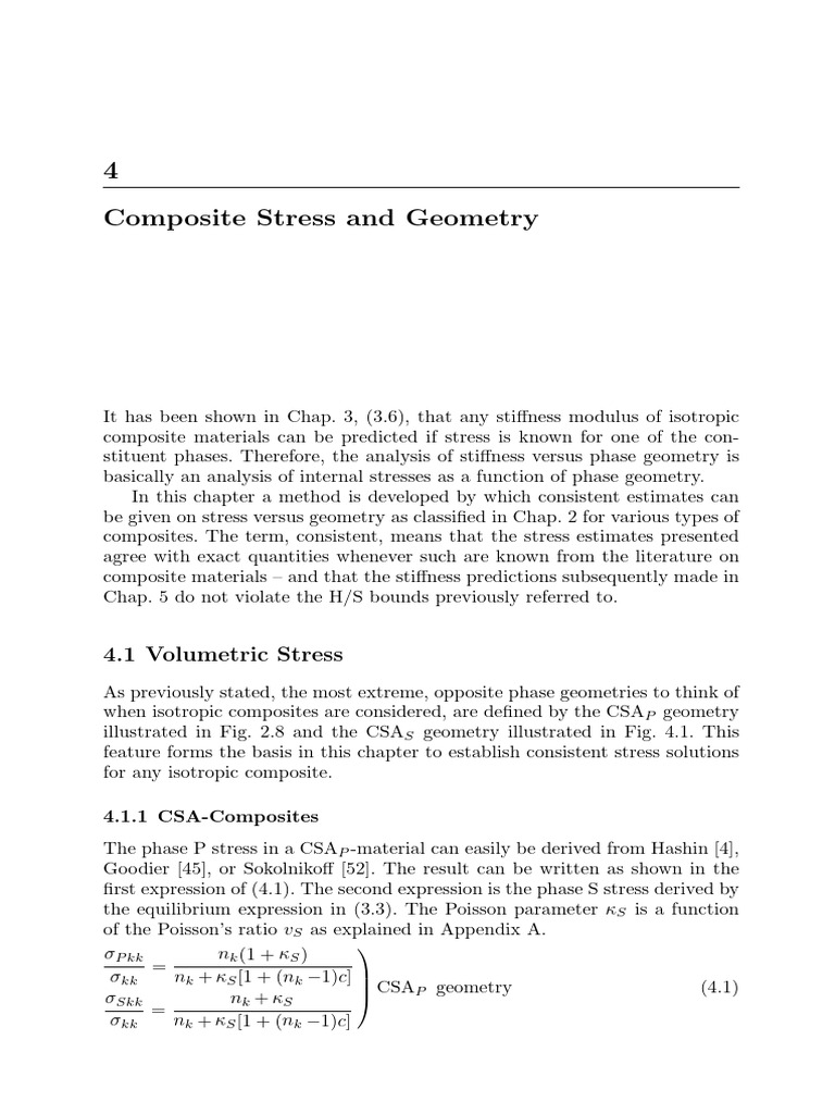 Ch4 Composite Stress and Geometry | PDF | Stress (Mechanics ...