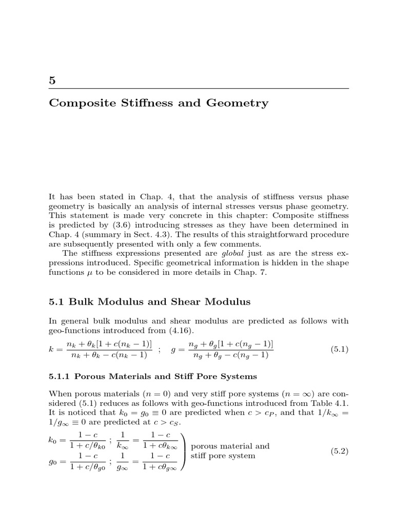 Ch5 Composite Stiffness and Geometry | PDF | Young's Modulus ...