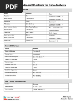 MySQL Workbench Keyboard Shortcuts | PDF | Keyboard Shortcut | Computer ...
