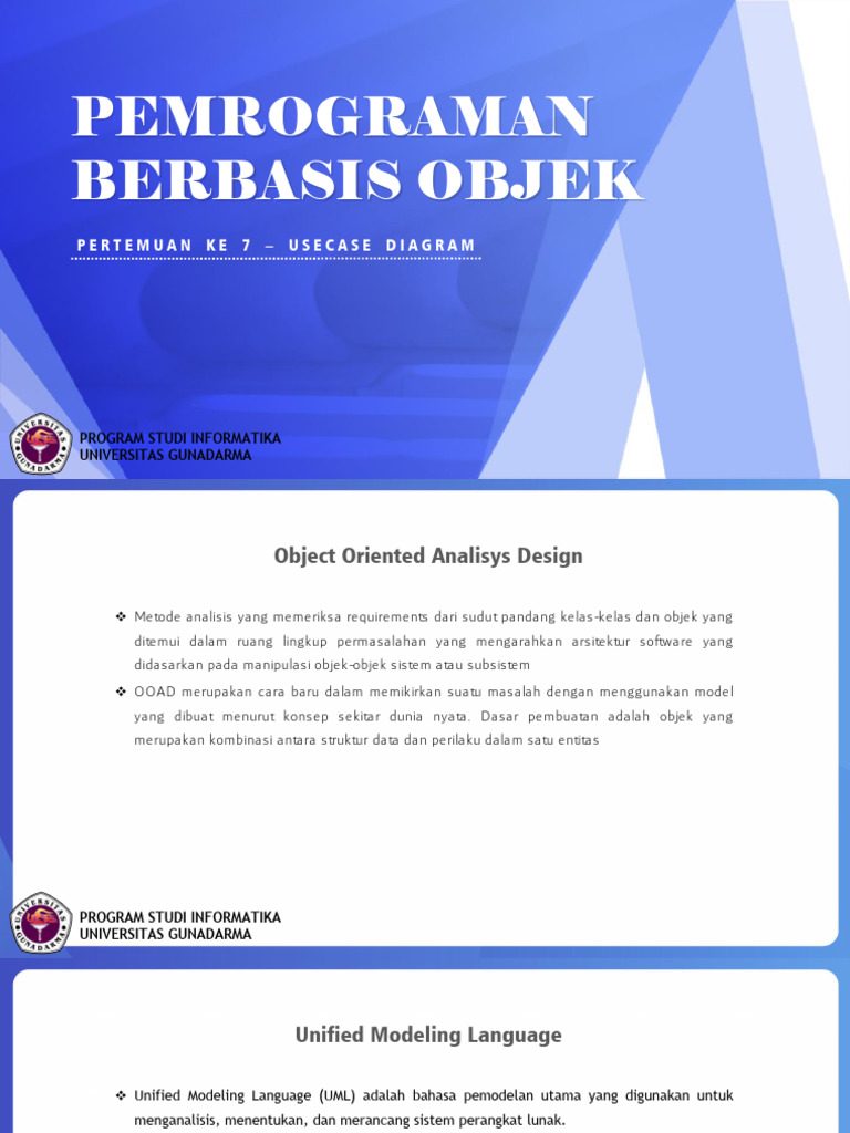 Pertemuan 7 - Usecase Diagram | PDF