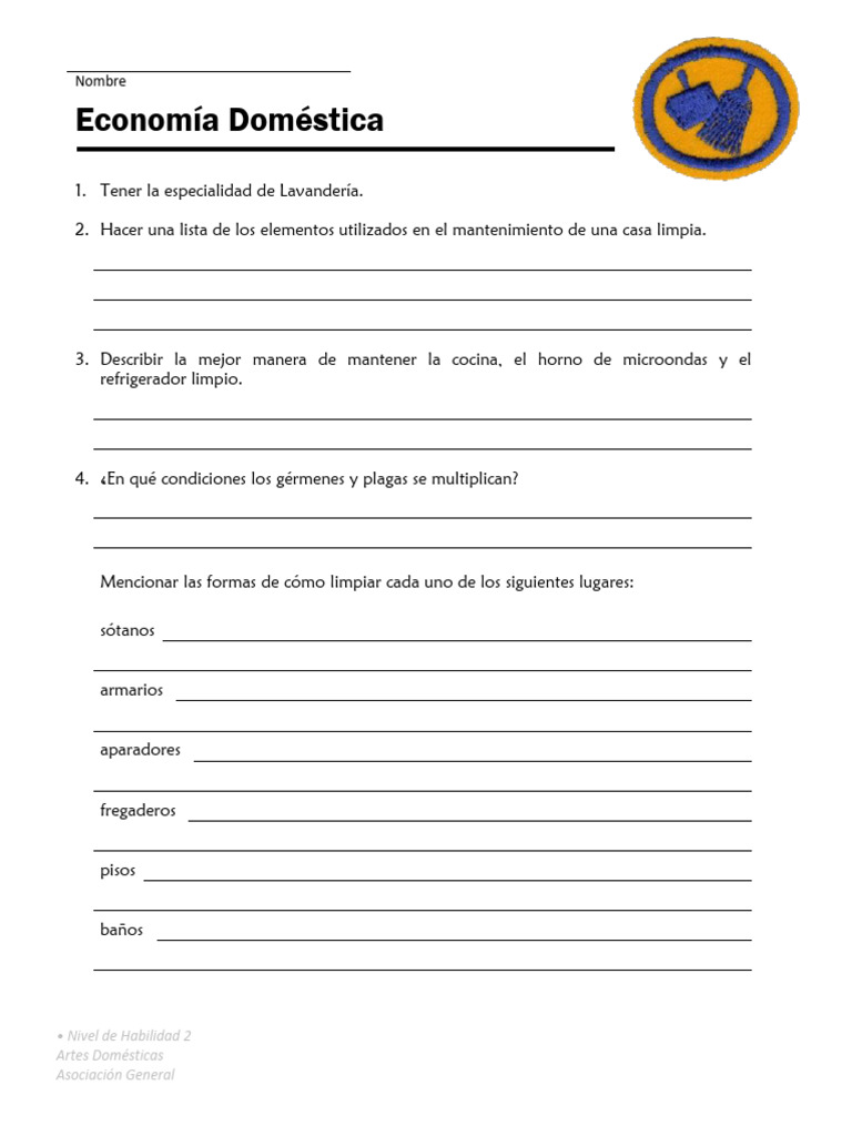 Economía Doméstica | PDF