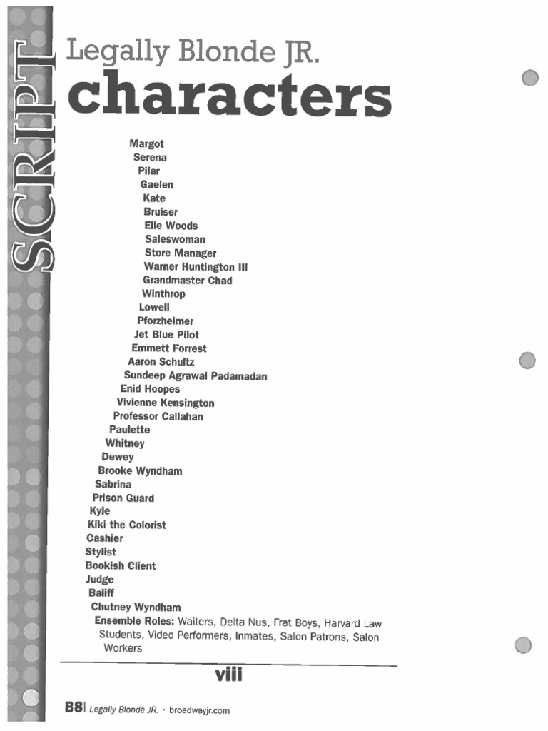 Legally Blonde JR | PDF