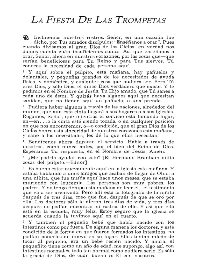 SPN64-0719M The Feast of The Trumpets VGR | PDF