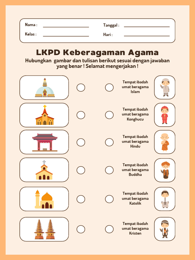 LKPD Keberagaman Agama Di Indonesia | PDF