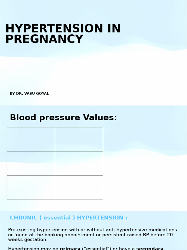 Hypertension in Pregnancy | PDF | Hypertension | Postpartum Period