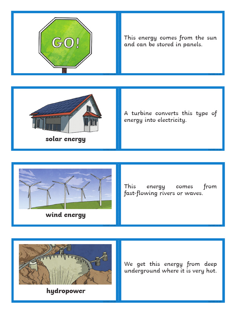 Energy Cards | PDF
