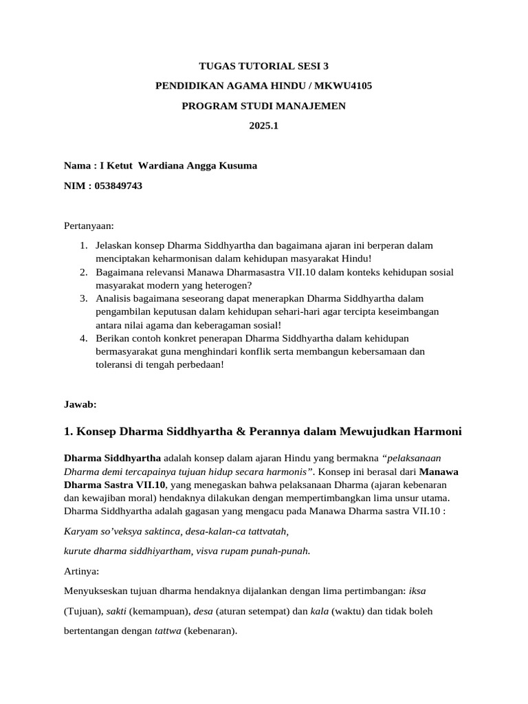 Tugas Tutorial Sesi 3 | PDF