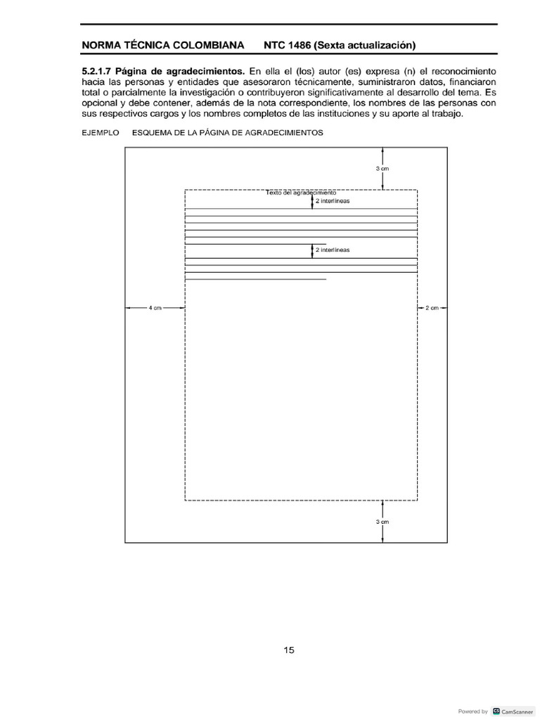 Norma Tecnica Colombiana NTC 1486 Completa Archivo 20 | PDF