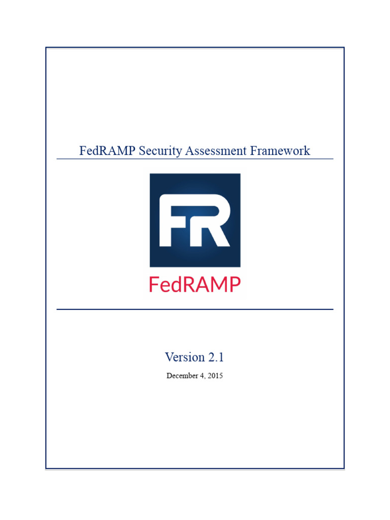 FedRAMP Security Assessment Framework v2 1 1 | PDF | Computer Security | Security