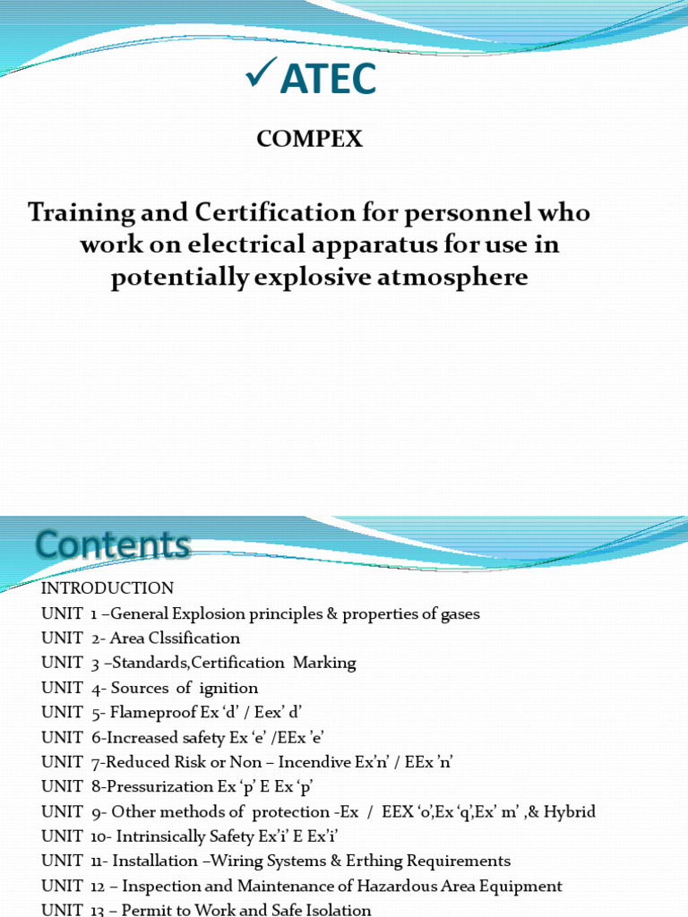 Modul training ATEC Compex-1 | PDF | Combustion