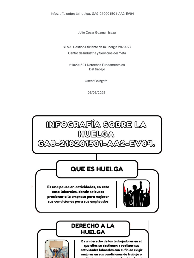 Infografía Sobre La Huelga. GA9-210201501-AA2-EV04 | PDF