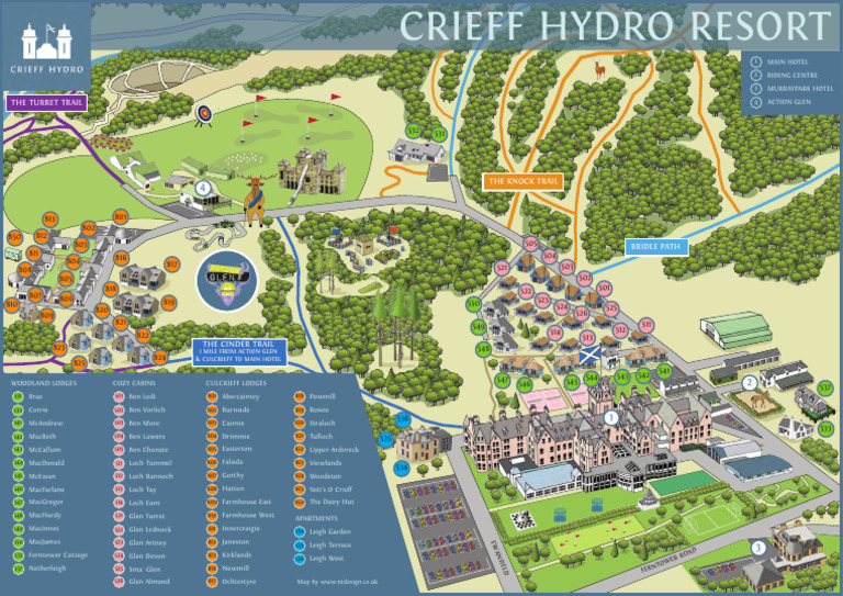 Crieff Hydro Resort Self Catering Lodges Map | PDF