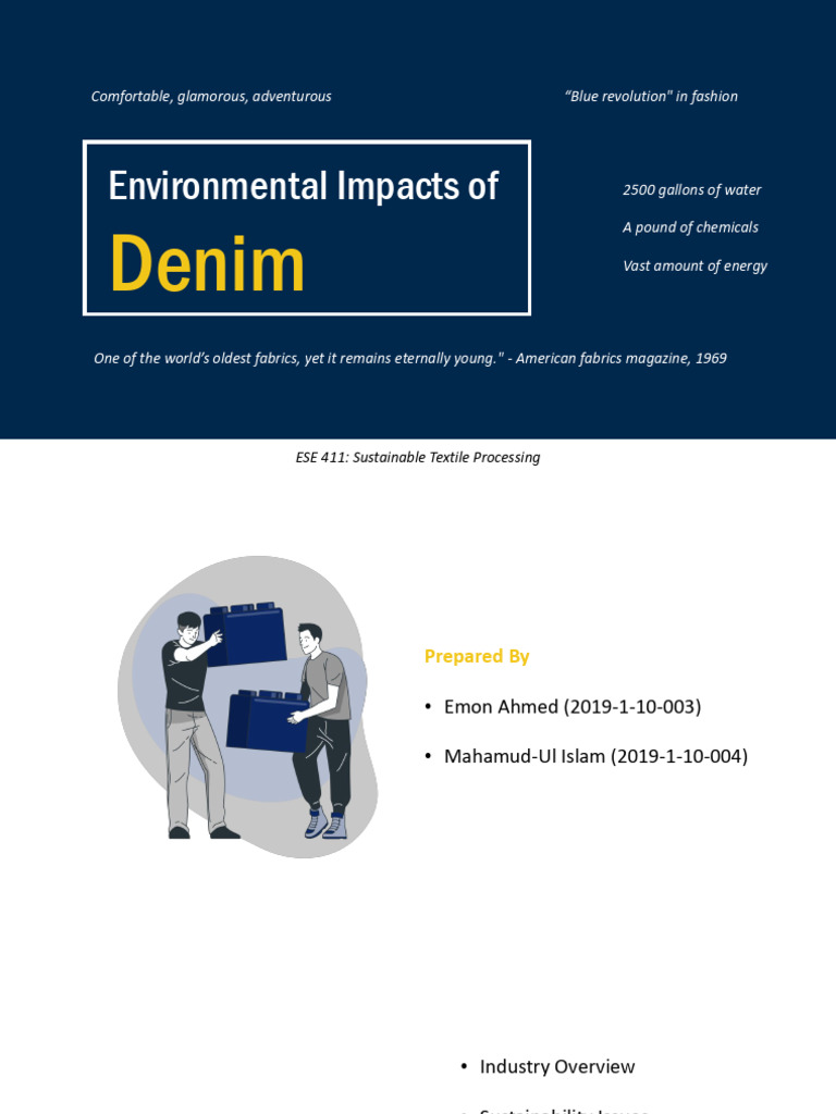 Environmental Impact of Denim Production | PDF | Textiles | Cotton