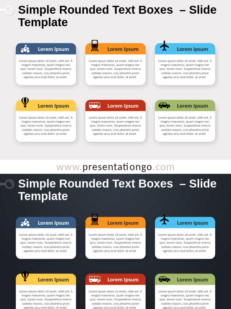 2 1562 Simple Rounded Text Boxes PGo 4 3 | PDF