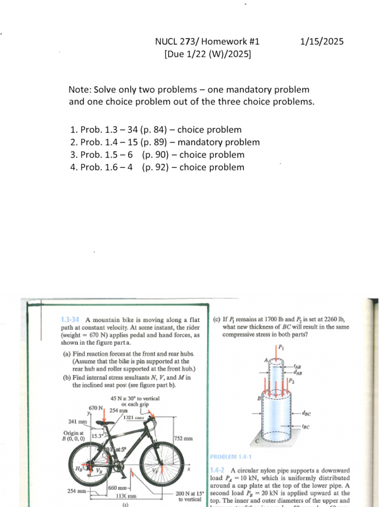 HW 1 - Problems - Keys | PDF