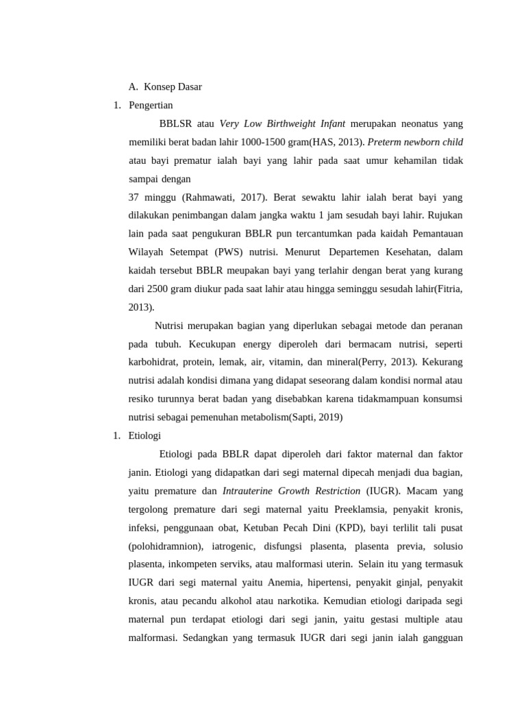 Panduan BBLR: Penyebab dan Penanganan | PDF