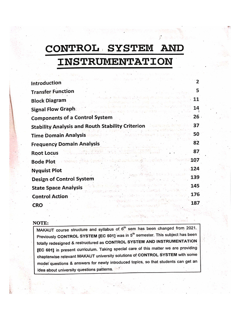 Control System Organizer | PDF