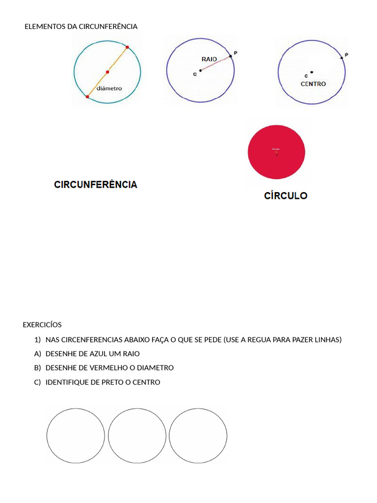 CIRCULO E CIRCUNFERENCIA | PDF