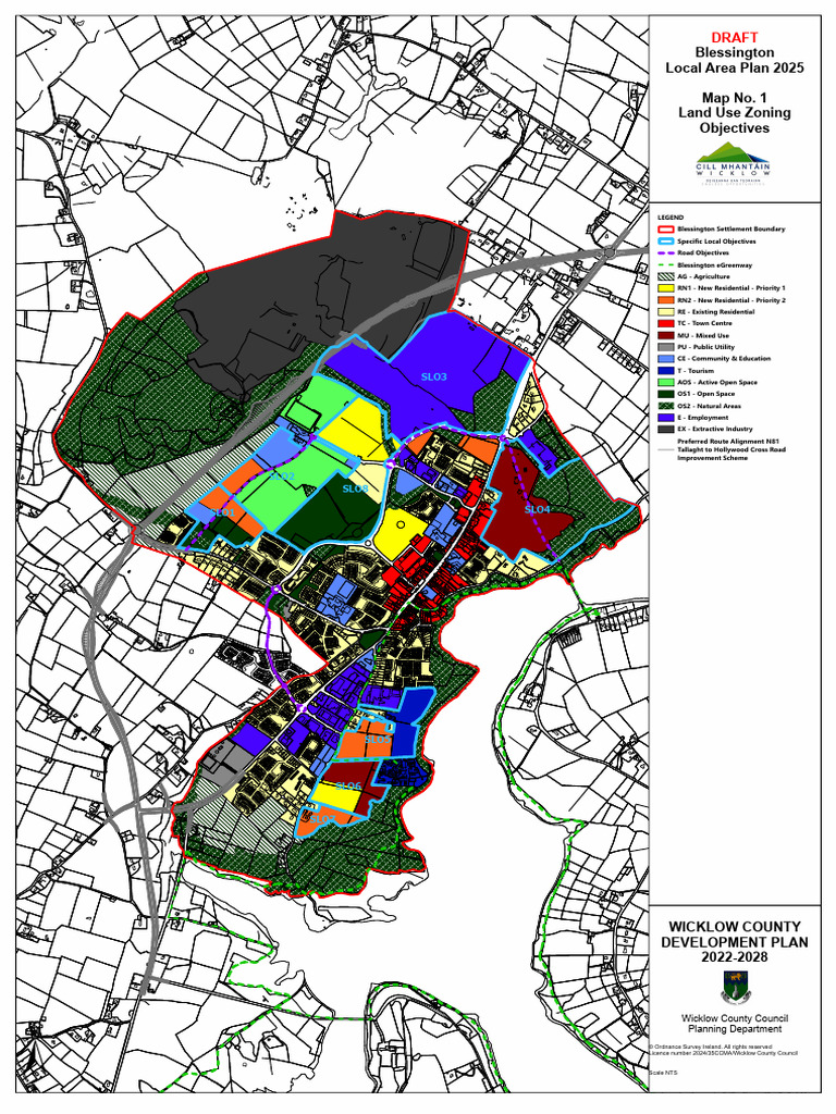 Map No. 1 Land Use Zoning Objectives | PDF | Geographic Data And ...
