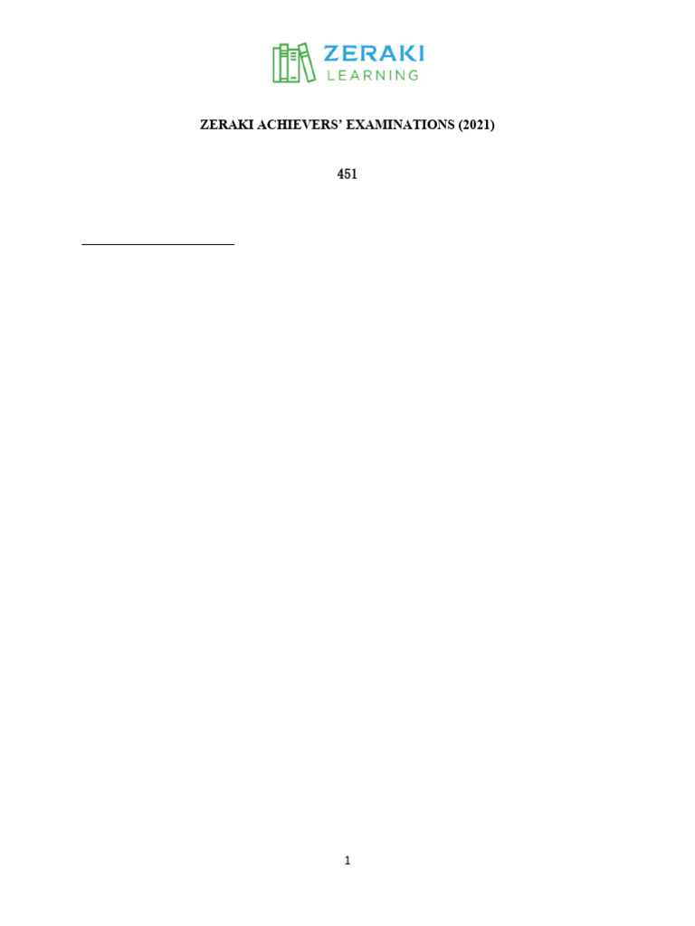 Computer Studies Form 1 - Zeraki Achievers 2.0 - Marking Scheme | PDF ...