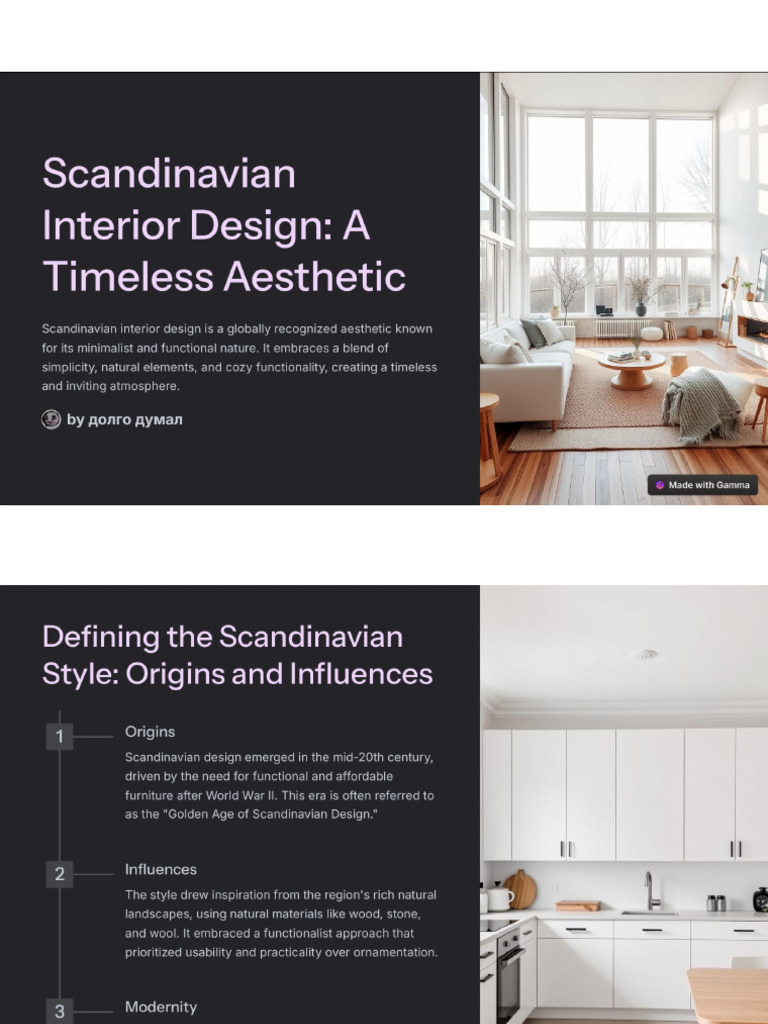 Scandinavian Interior Design A Timeless Aesthetic | PDF