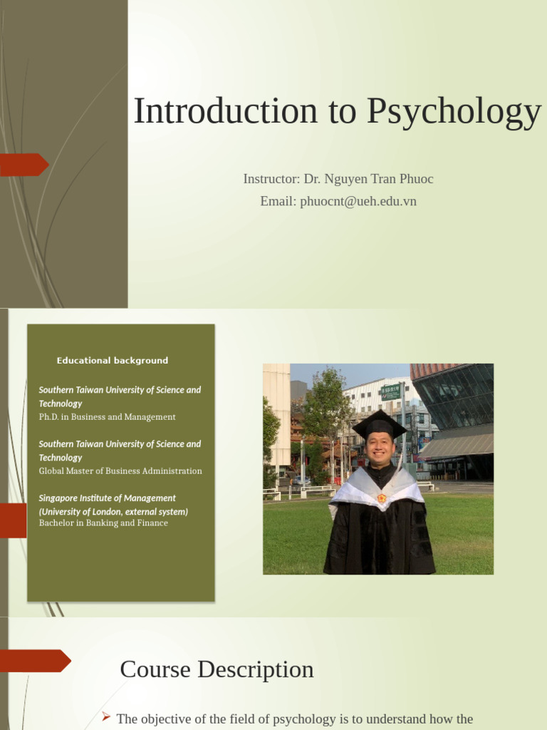 Introduction to Psychology Course Overview | PDF | Psychology | Behavior