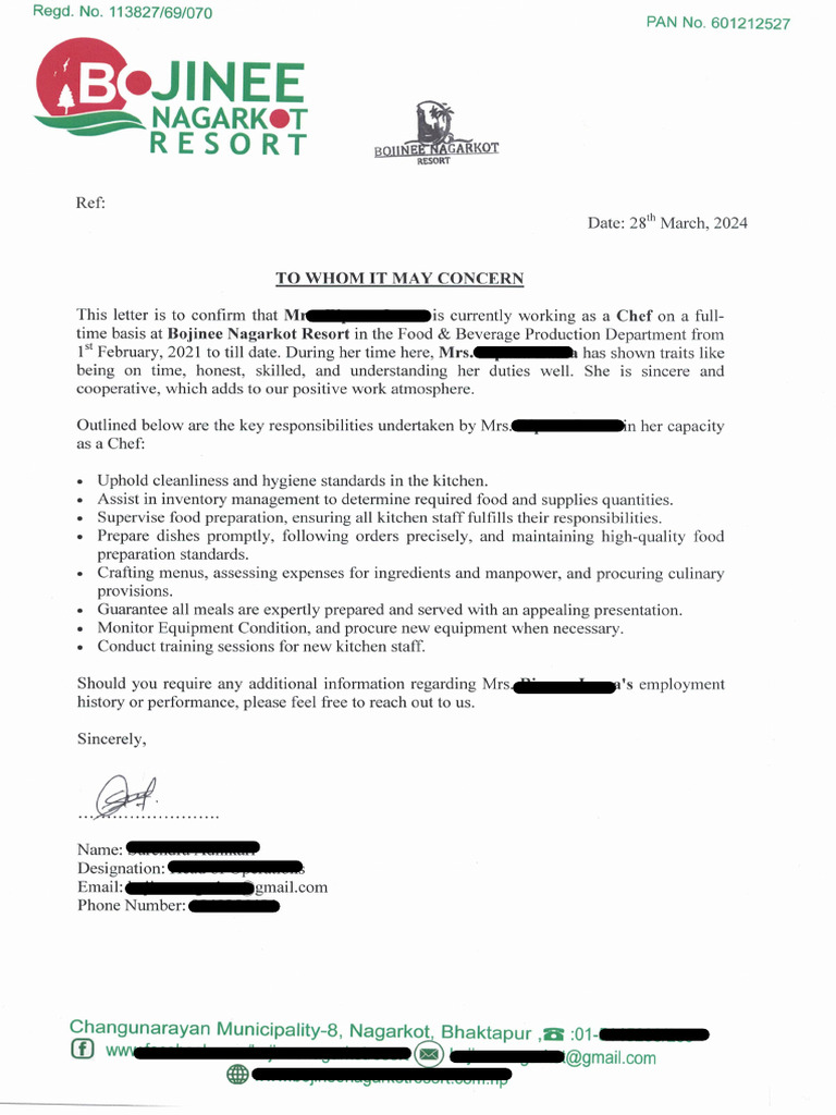 Sample - Statement of Services | PDF