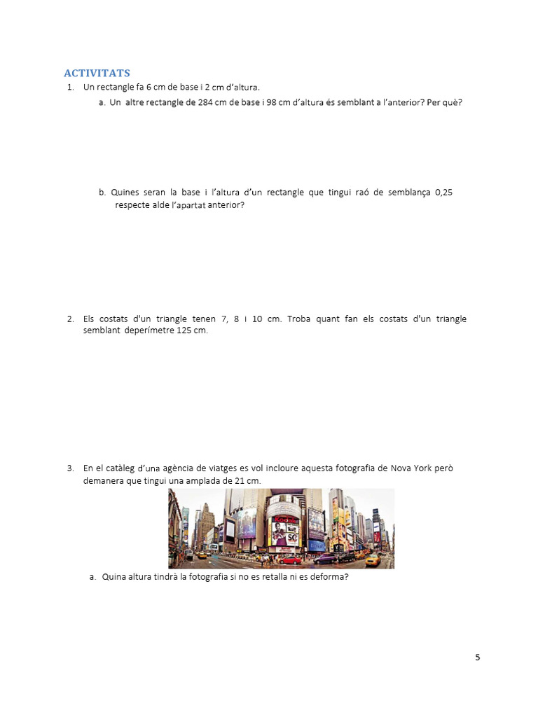 GeometriaPlana Activitats | PDF