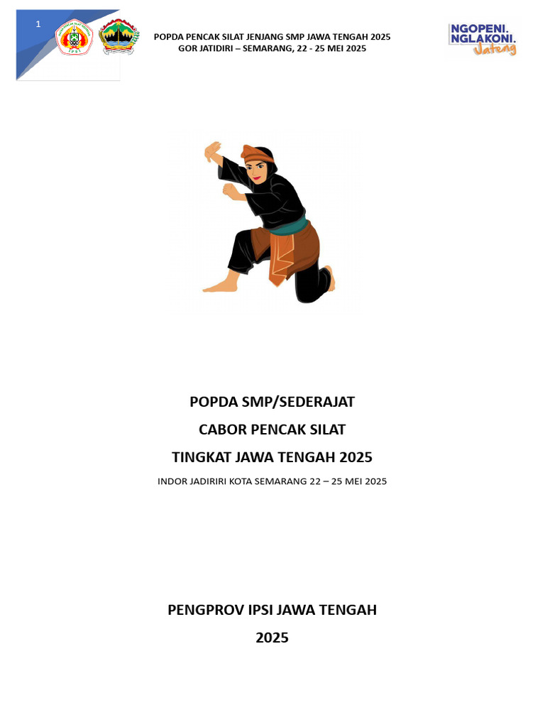 POPDA Pencak Silat SMP Jateng 2025 | PDF
