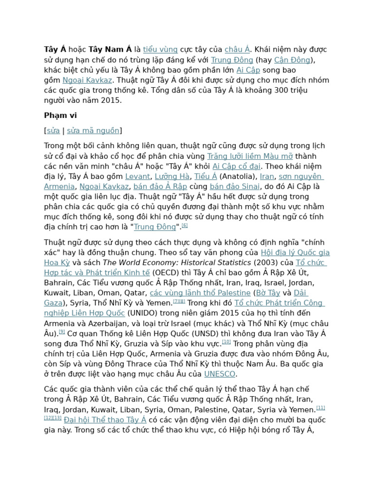 Tây Á | PDF