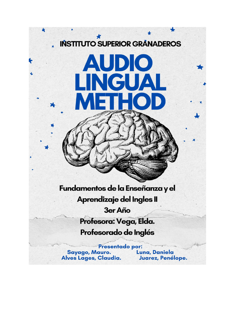 Audio Lingual Method - Fundamentos 3 | PDF | Behaviorism | Language ...