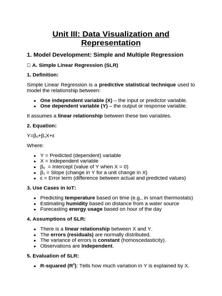 Data Visualization: Regression Models in IoT | PDF | Errors And ...