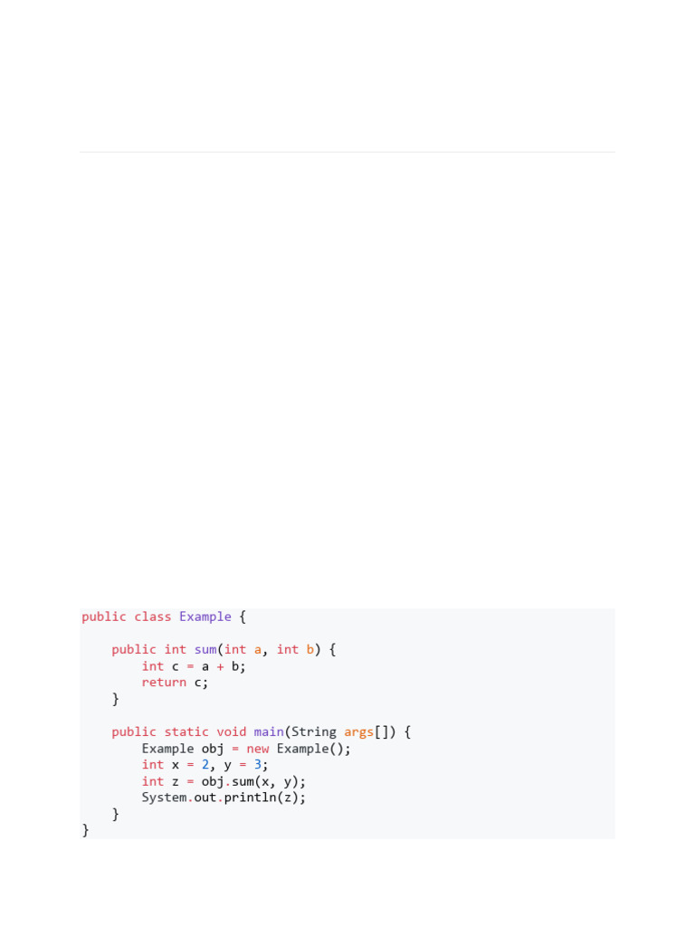 Lesson 3 User Defined Methiods | PDF | Parameter (Computer Programming ...