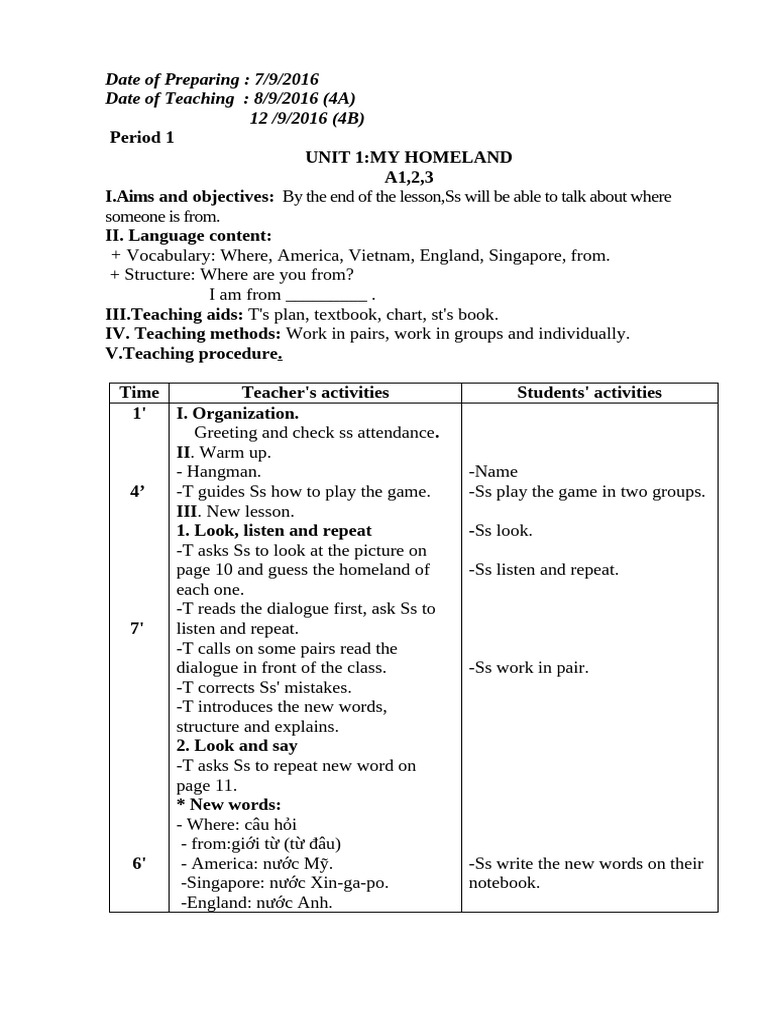 Unit 4 School Activities | PDF | Vocabulary | Human Communication