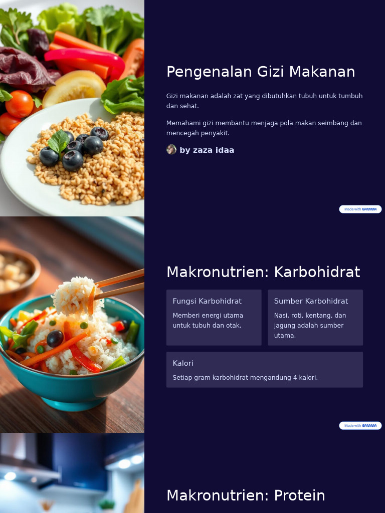 Panduan Gizi Makanan Sehat | PDF