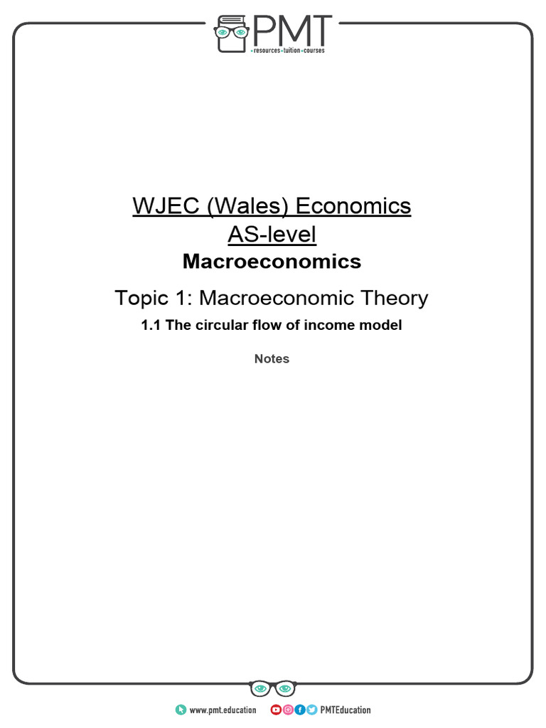 A) The Circular Flow of Income Model | PDF | Fiscal Multiplier | Income