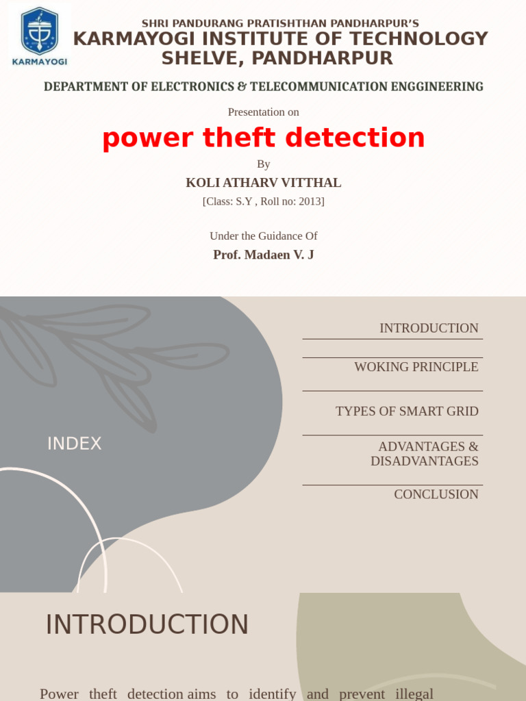 Power Theft Detection Methods Explained | PDF