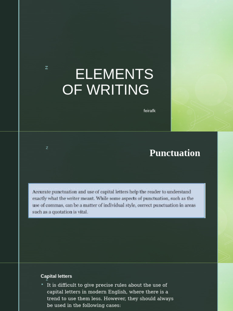 Elements of Writing | PDF | Comma | Punctuation