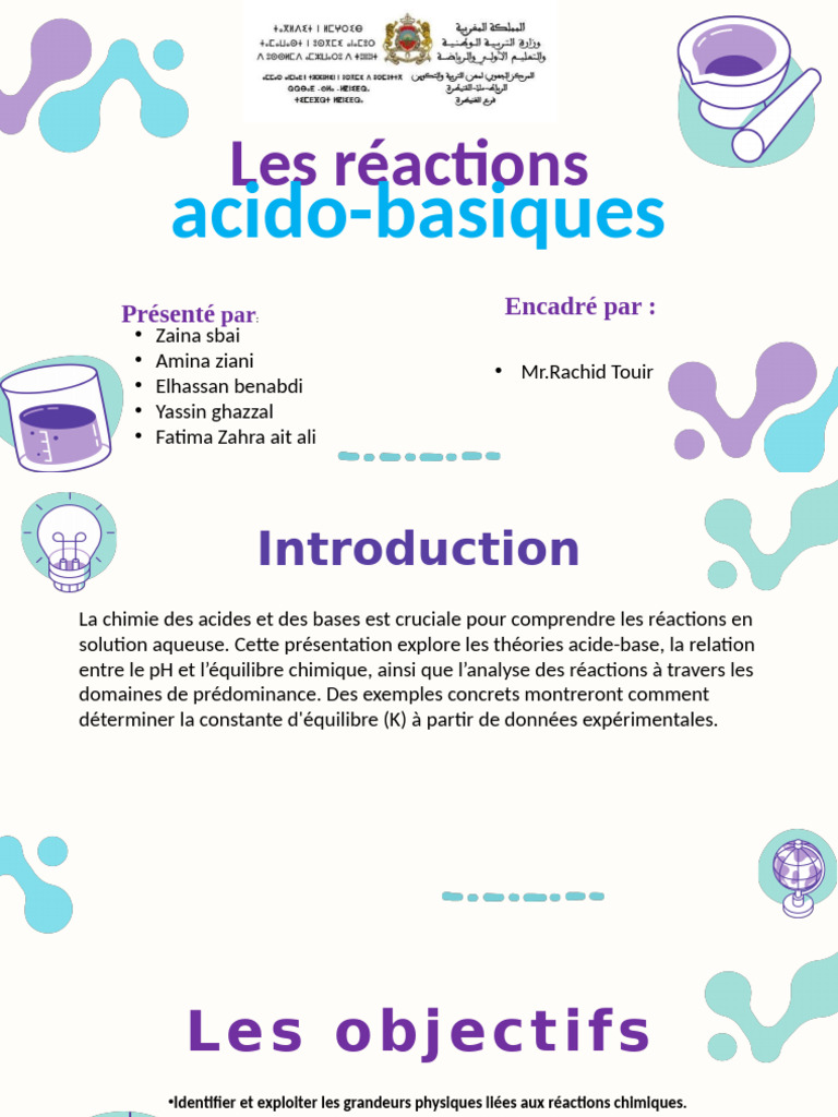 Exposé 4 Réaction Acido Basique | PDF | Acide | Ph