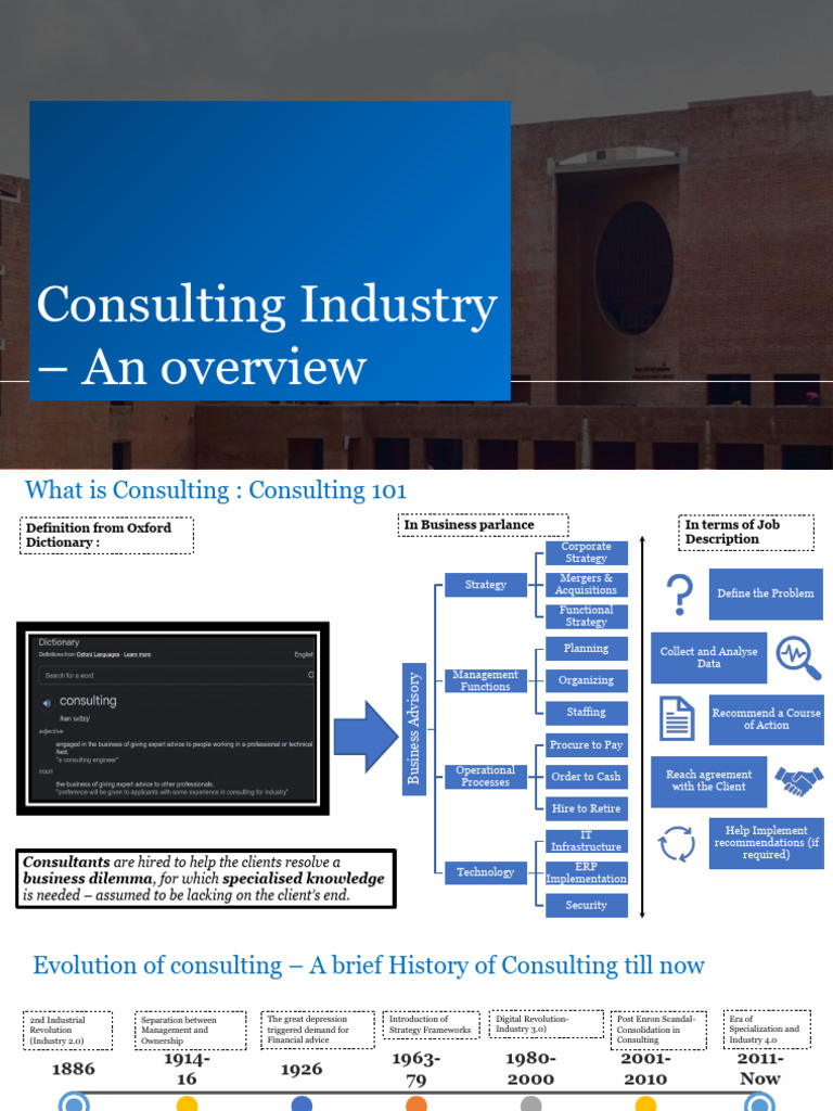 Overview of Consulting Practices | PDF | Consultant | Enterprise ...